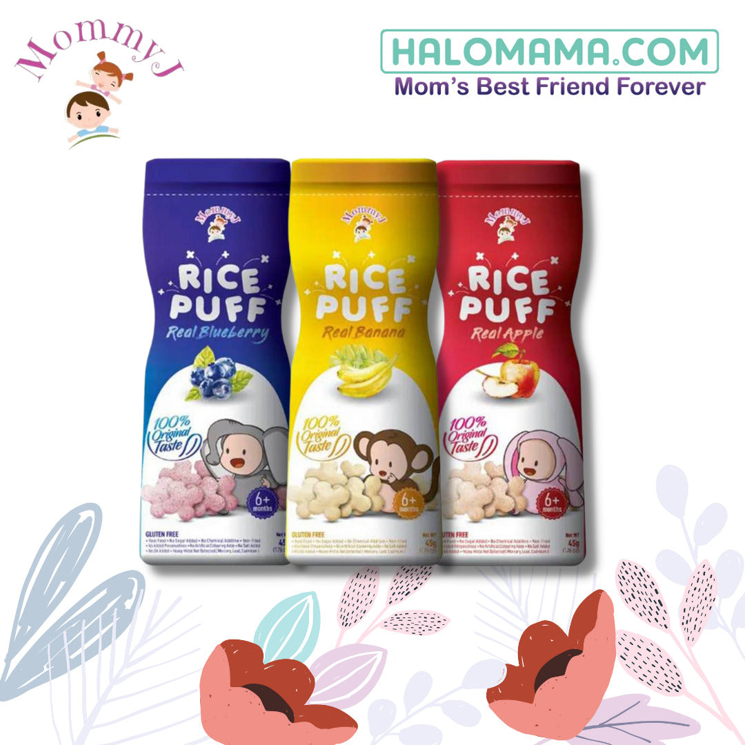 MOMMYJ Baby Pure Rice PUFF 45g – Halomama.com